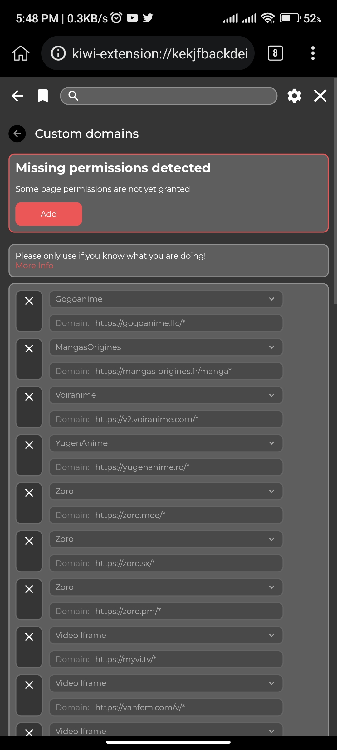 Add permission not working on kiwi browser · Issue #1725 · MALSync/MALSync · GitHub