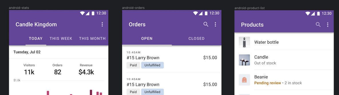 Dark Mode: Top App Bar · Issue #1743 · woocommerce/woocommerce-android · GitHub