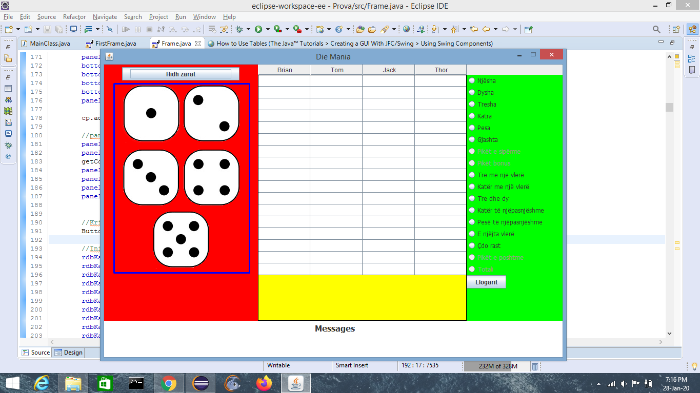GitHub - albiCoder/die-mania: Making Yahtzee game with java. School project.