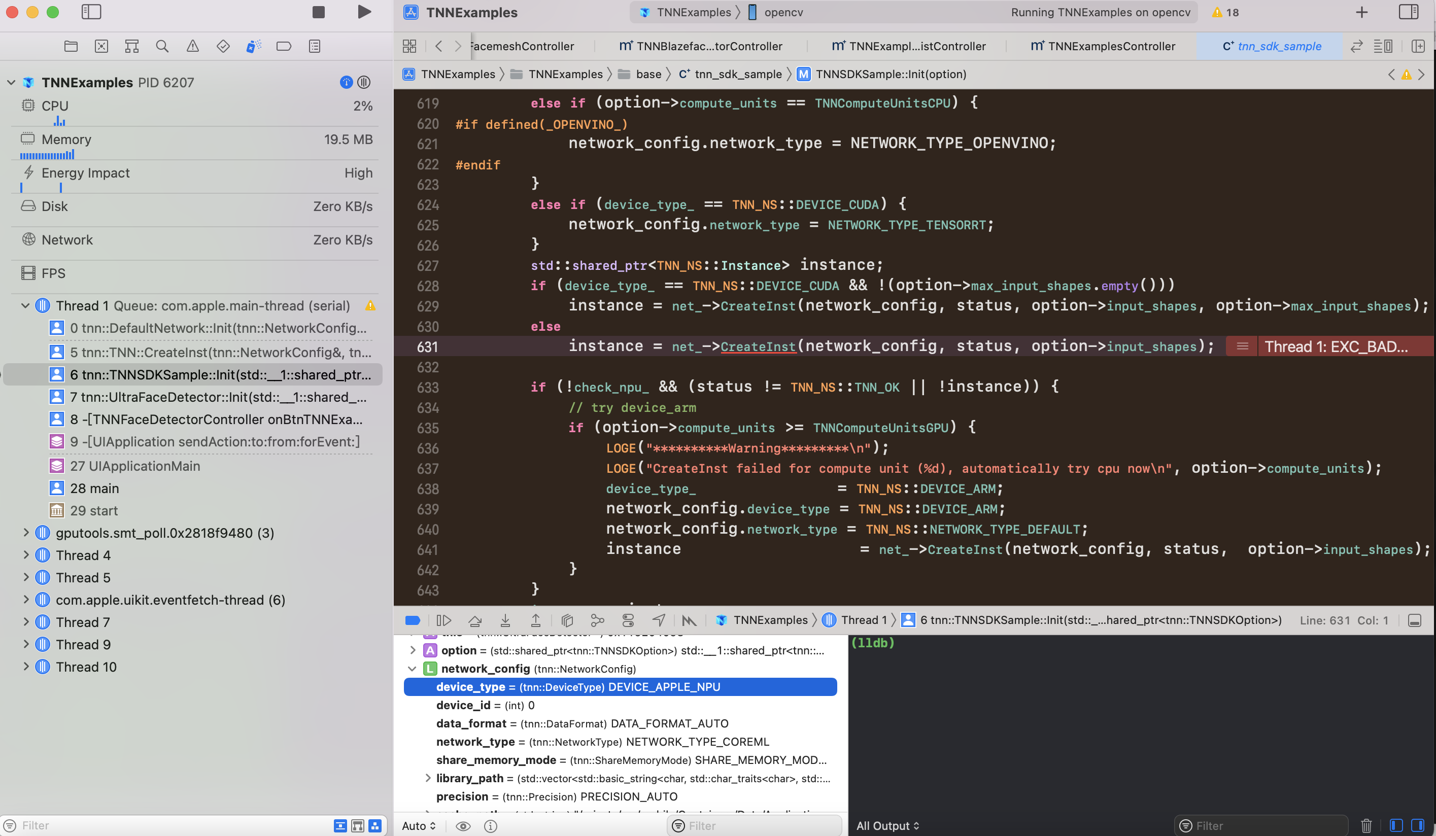 cpu、gpu正常推理，Apple NPU 报错 · Issue #1668 · Tencent/TNN · GitHub