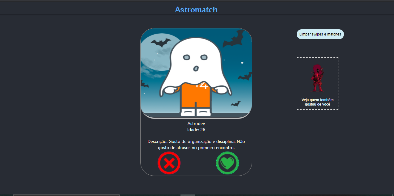 GitHub - ThiagodaSilva27/astromatch: Projeto realizado na Labenu, escola de aprendizagem prática ...