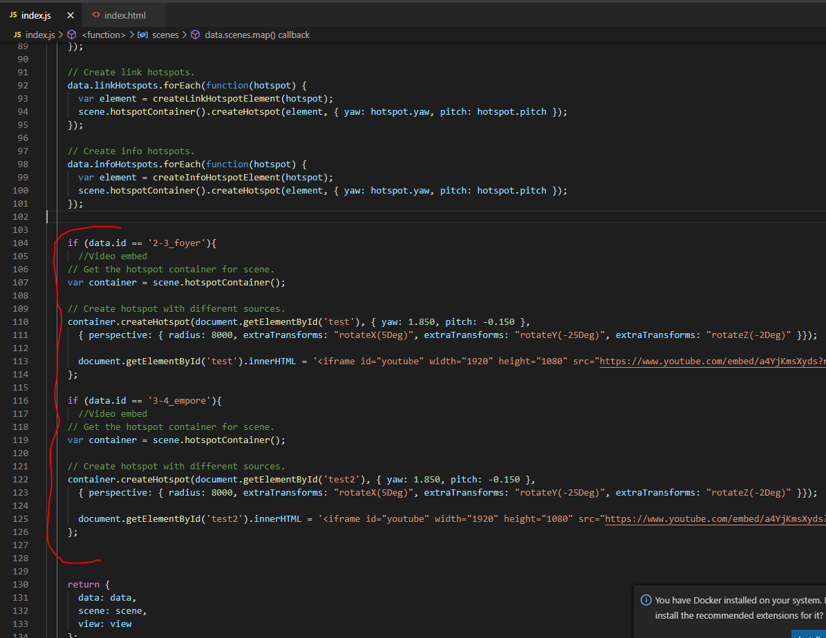 how to add hotspotcontainers in different scenes · Issue #359 · google/marzipano · GitHub