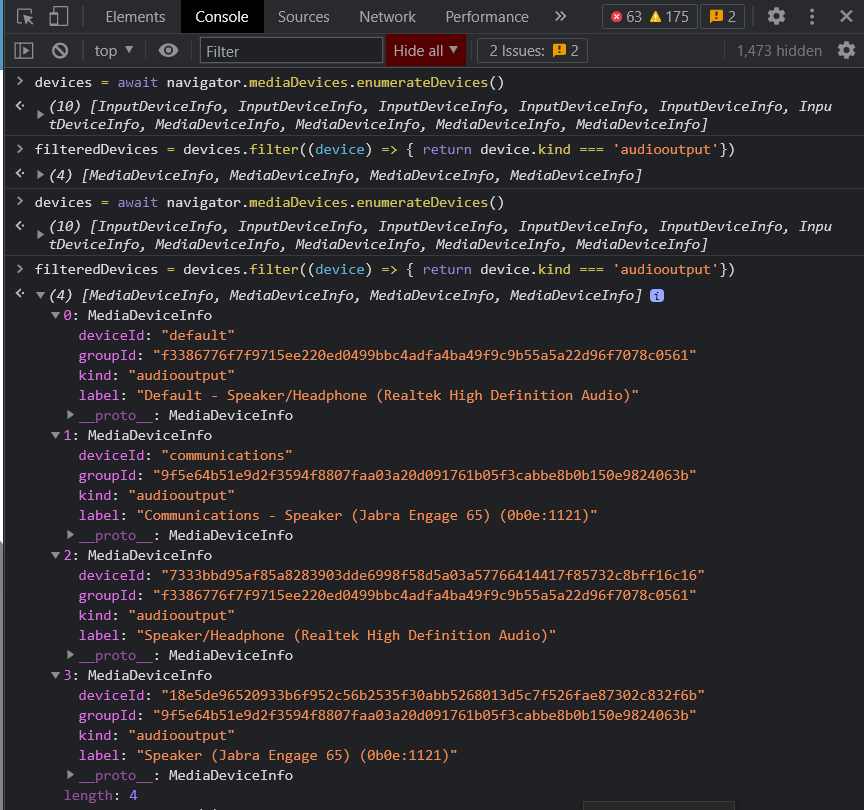 [Bug]: [WIN][12.x.y][13.x.y] navigator.mediaDevices.enumerateDevices() returns incorrect default ...