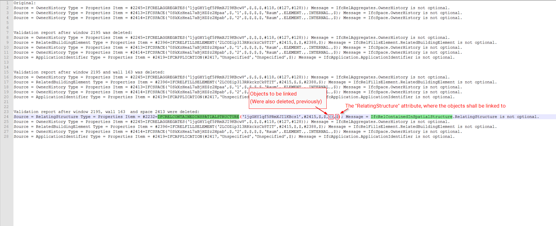 Delete IFCSpace / IFCBuildingStorey leads to corrupt IFC file · Issue #261 · xBimTeam ...