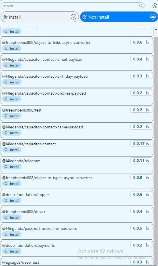 only 15 packages in the packager menu · Issue #31 · deep-foundation/npm-packager · GitHub