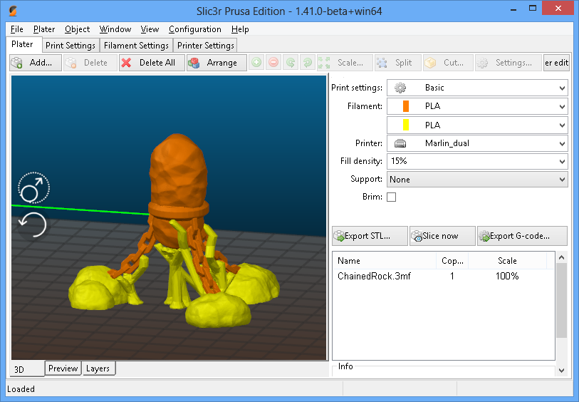 3mf file with multiple parts gets loaded as multiple objects without a prompt to load as ...