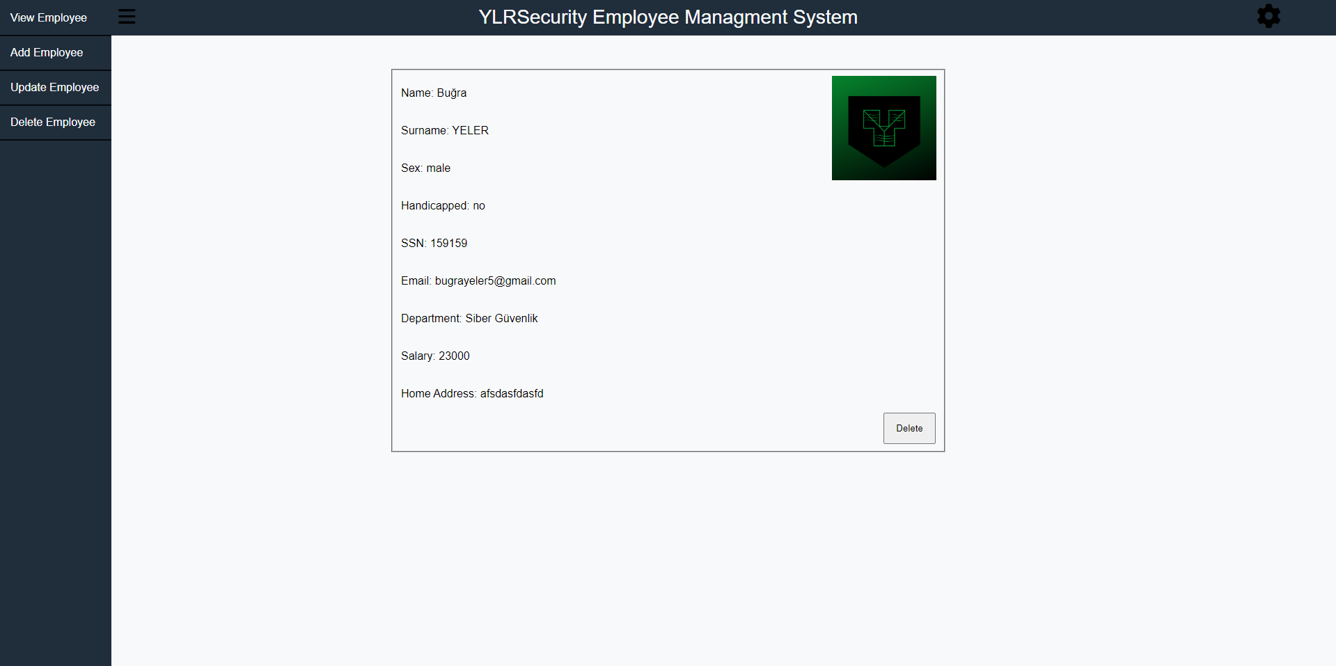 GitHub - BugraYELER/Employee-Management-System