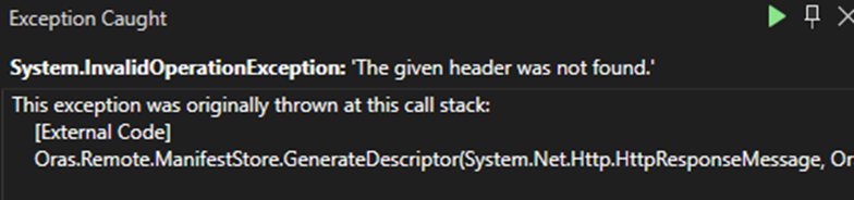 FetchReferenceAsync throws exception when tag is provided as a reference · Issue #27 · oras ...