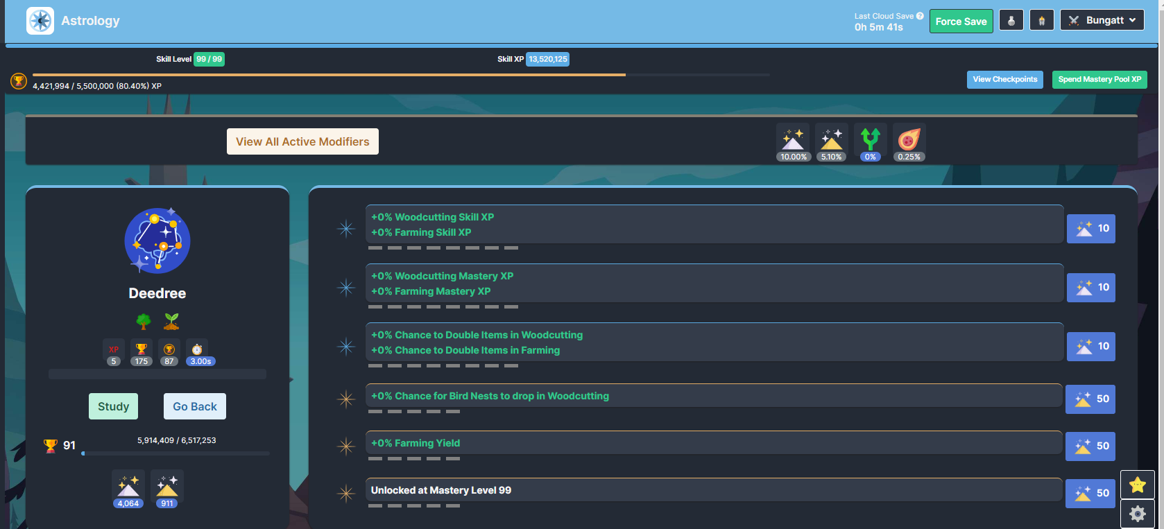 [Bug]: Astrology Modifiers at 0 · Issue #2635 · MelvorIdle/melvoridle.github.io · GitHub