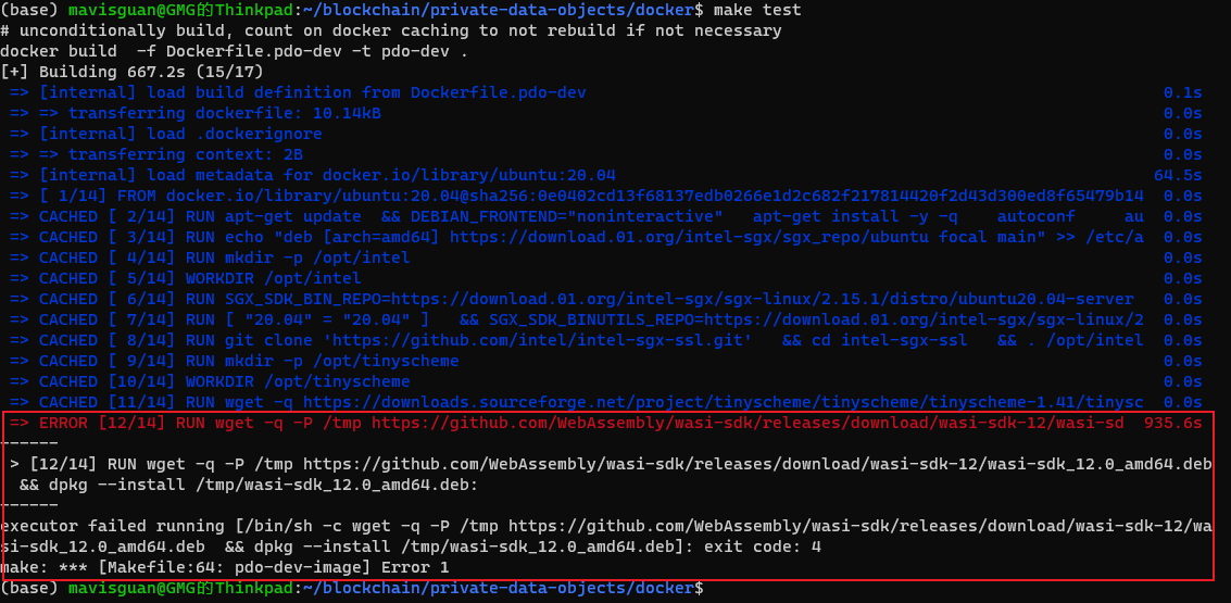 Can Hyperledger PDO be run on WSL2 of Ubuntu 20.04? · Issue #387 · hyperledger-labs/private-data ...