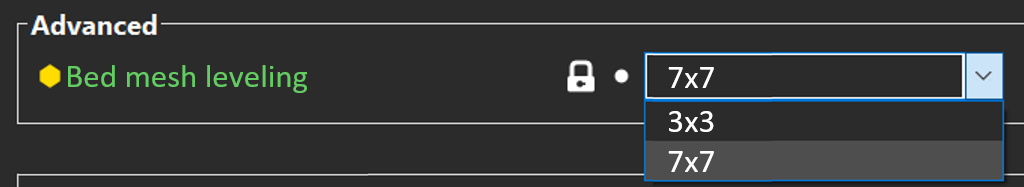 [FEATURE REQUEST] Able to select 3x3 or 7x7 mesh bed leveling inside the slicer menu · Issue ...