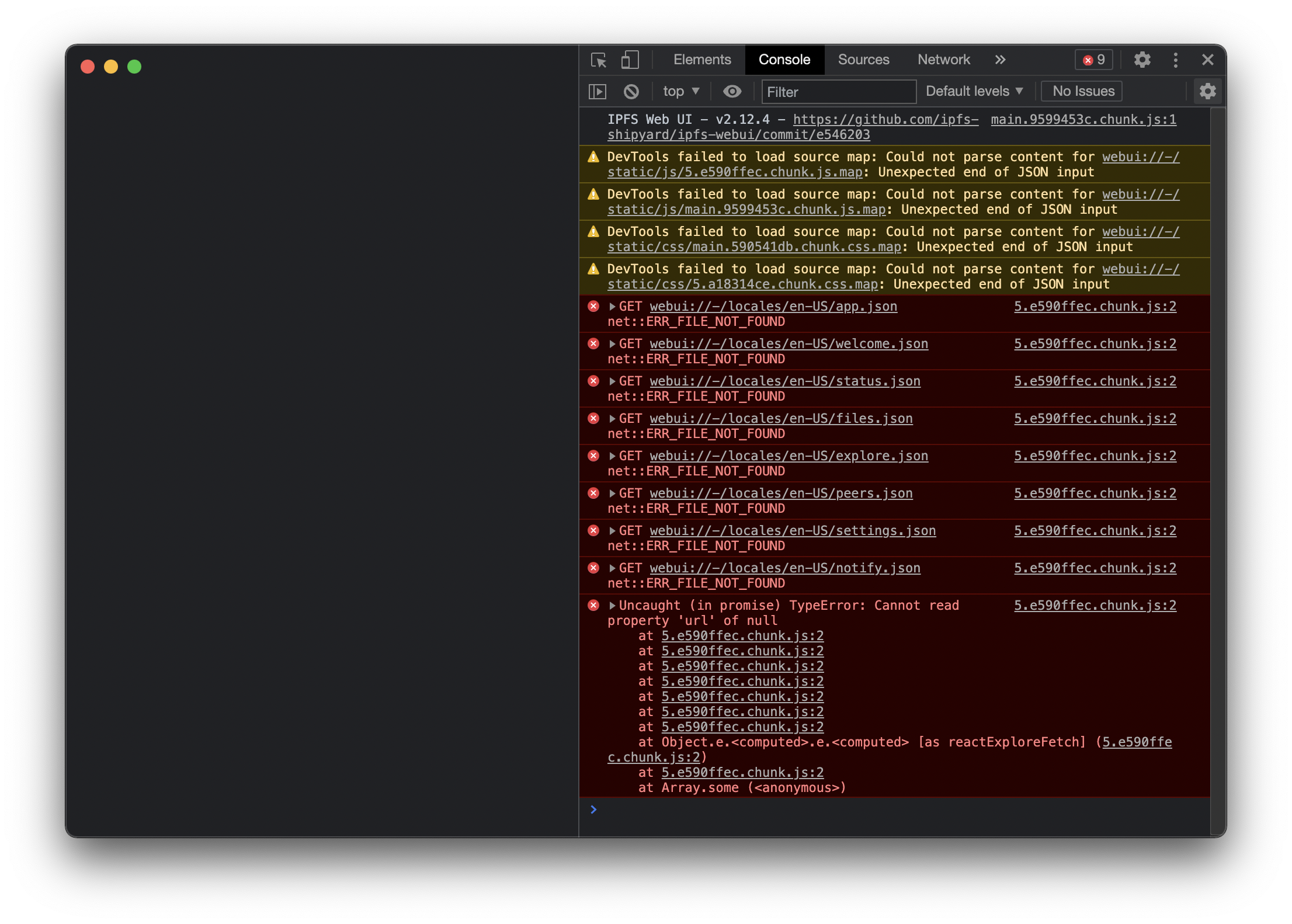 IPFS Desktop just shows a blank screen · Issue #1875 · ipfs/ipfs-desktop · GitHub