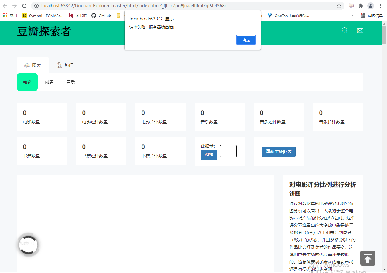 您好！我在本地跑项目django显示的是500错误码 浏览器显示”请求失败，服务器错误“ 请问是什么问题呢？希望您可以解答下，最近在学习这个项目，麻烦啦！ · Issue #2 ...
