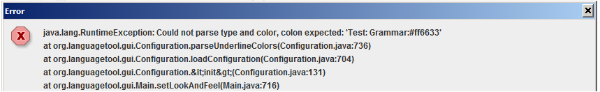 Underline color: Java error if there is a colon in the category name ...