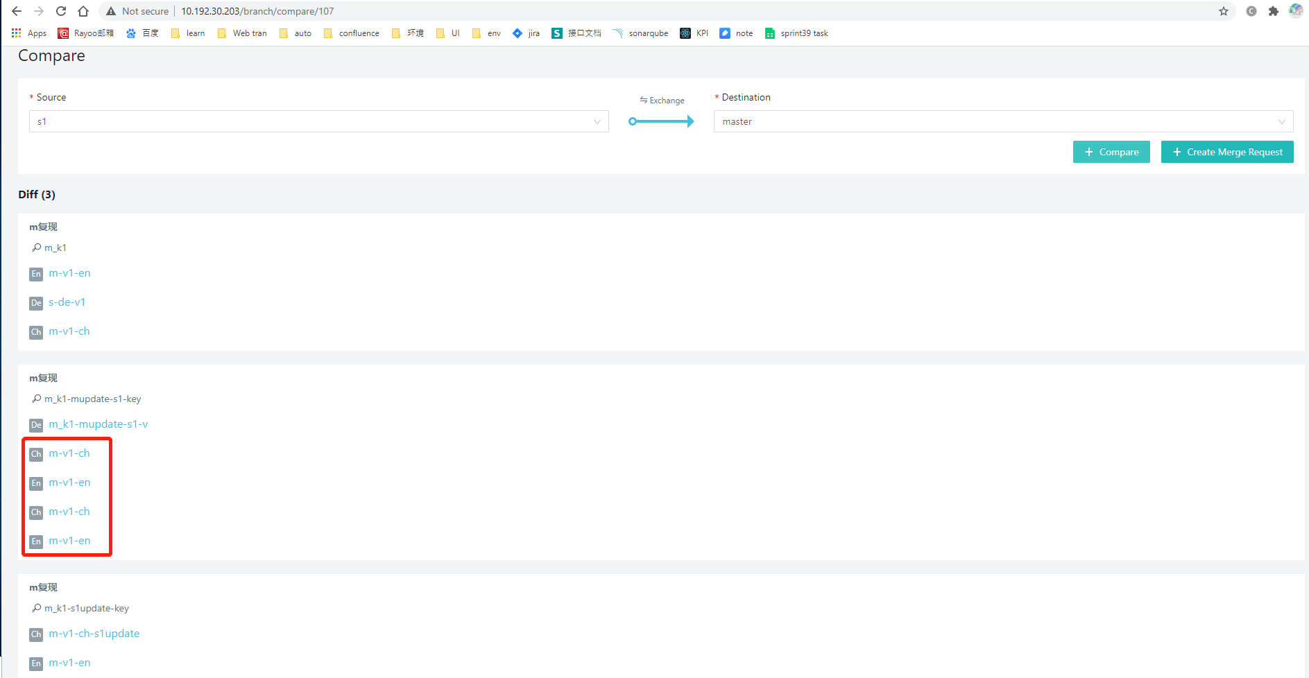 【Branches-Compare】Diff的结果中同一个key同一种语言不应该出现2个值。 · Issue #37 · bob-sponge ...