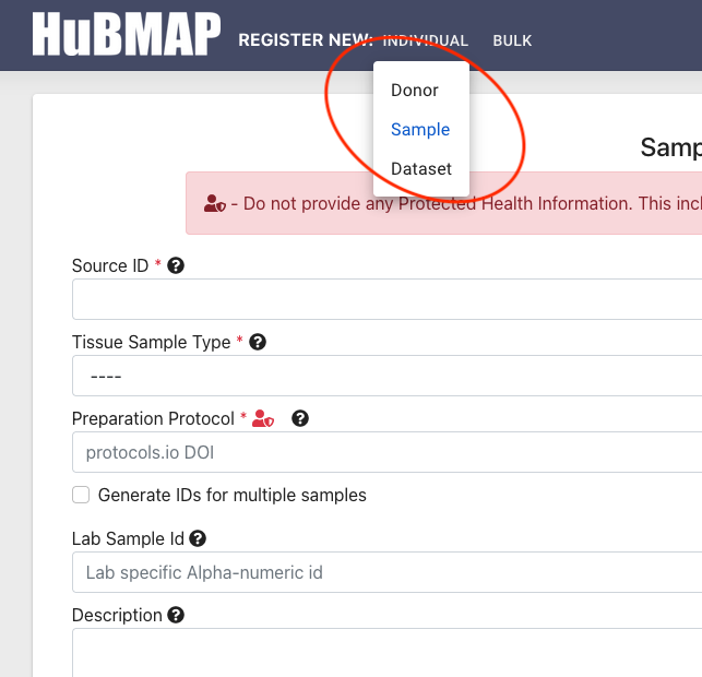 Menu stays deployed after making a choice · Issue #819 · hubmapconsortium/ingest-ui · GitHub