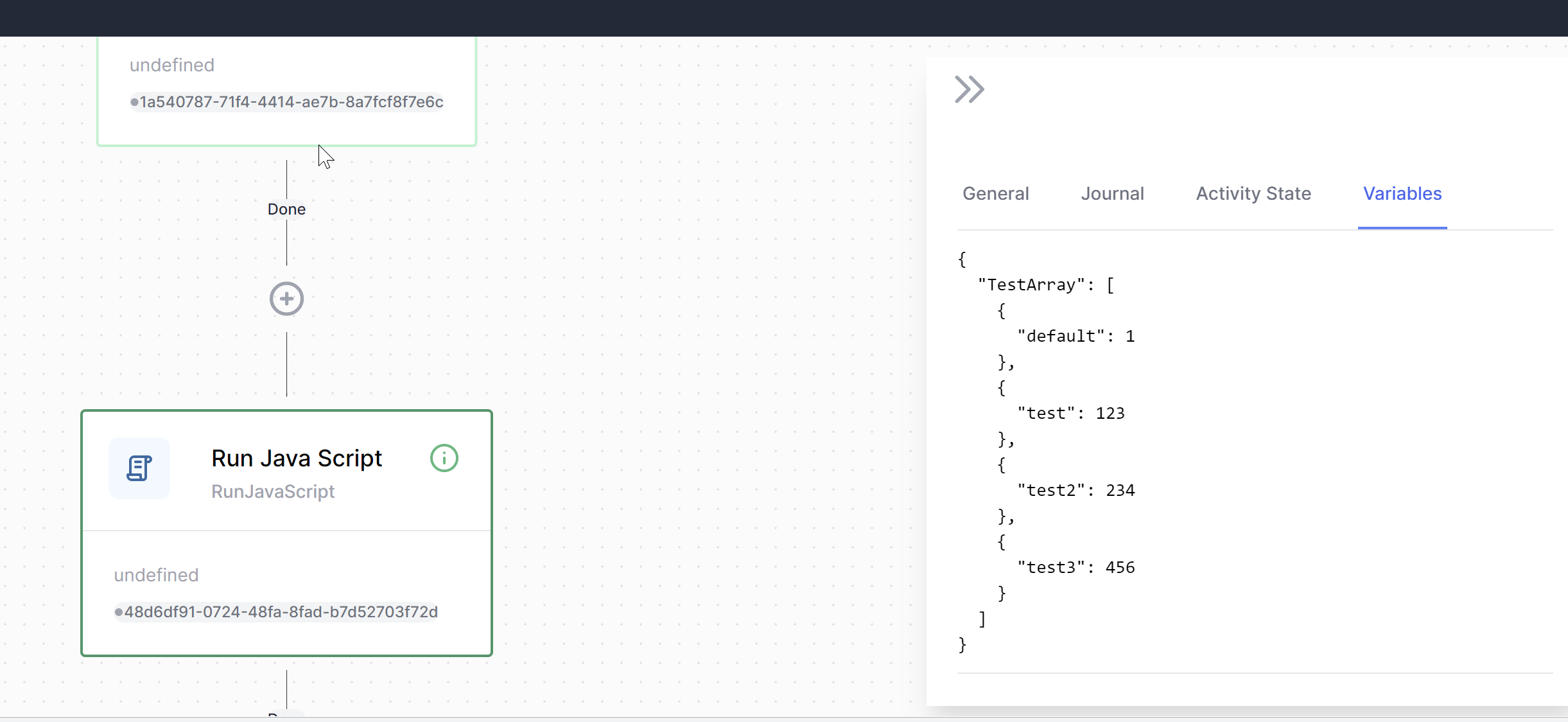 What would be the correct way to work with array methods in the RunJavaScript activity? · elsa ...