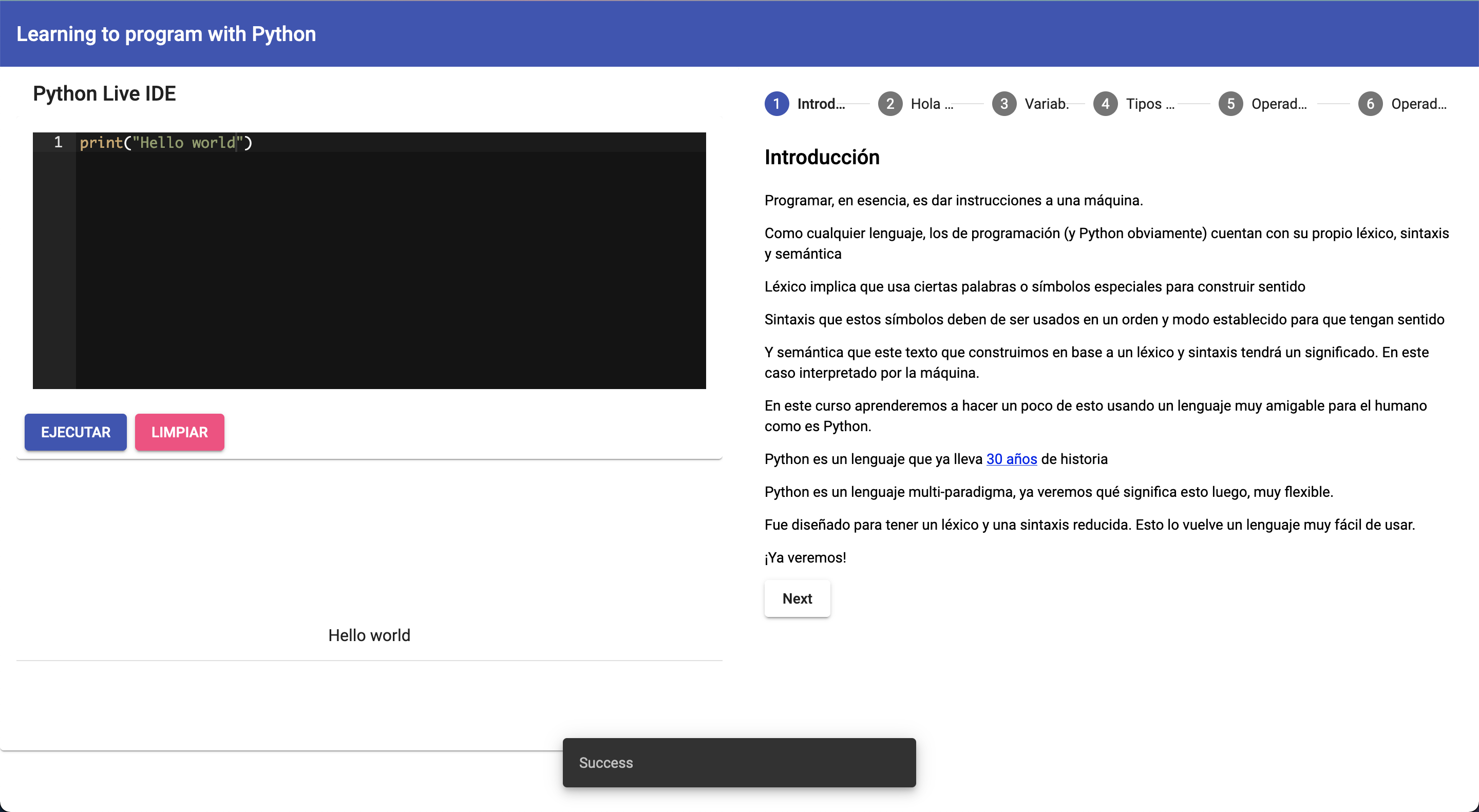 GitHub - Thargelion/devschool: Live IDE + tutorial!
