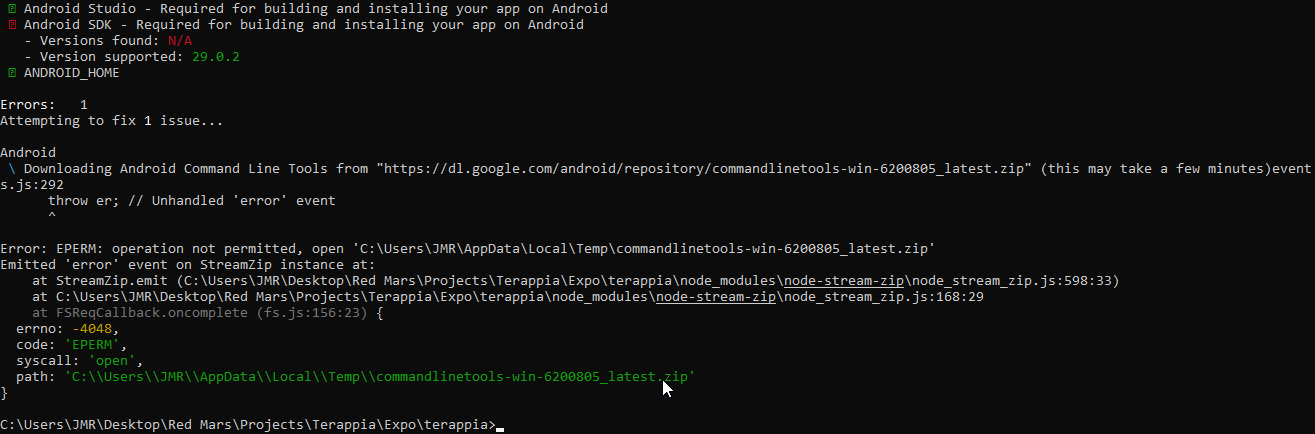 [Bug] Error Code 500 when debugging · Issue #1499 · microsoft/vscode-react-native · GitHub