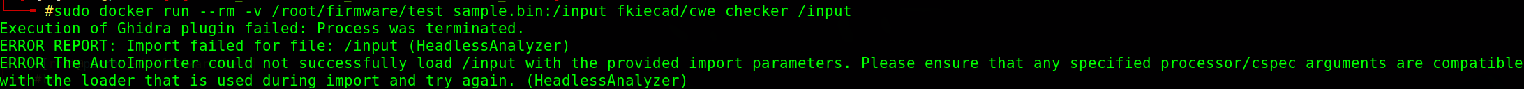 docker how to speficy --bare-metal-config · Issue #363 · fkie-cad/cwe_checker · GitHub