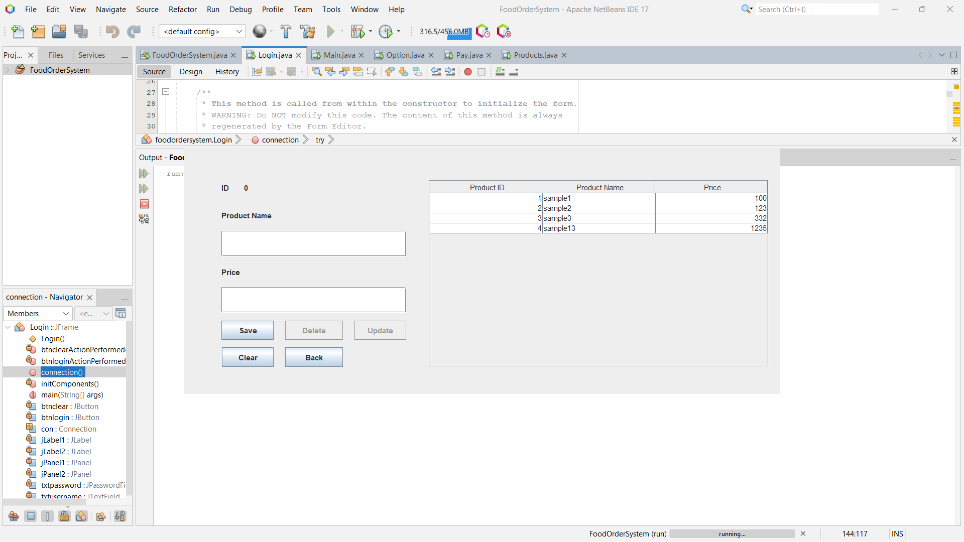 GitHub - NelsonMishra/FoodOrderSystem: A food ordering system built using java and MySql ...
