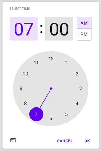 Update Clock appearance to match latest material design specification ...