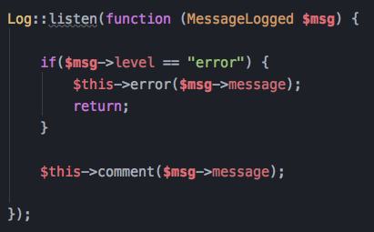 LaravelLogger does not implement Log::listen() and Log::getMonolog(), present in default Log ...