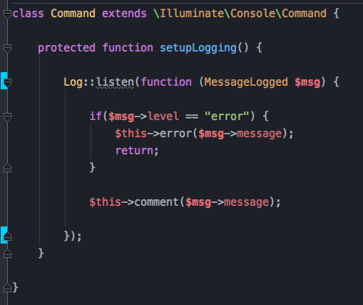 LaravelLogger does not implement Log::listen() and Log::getMonolog(), present in default Log ...