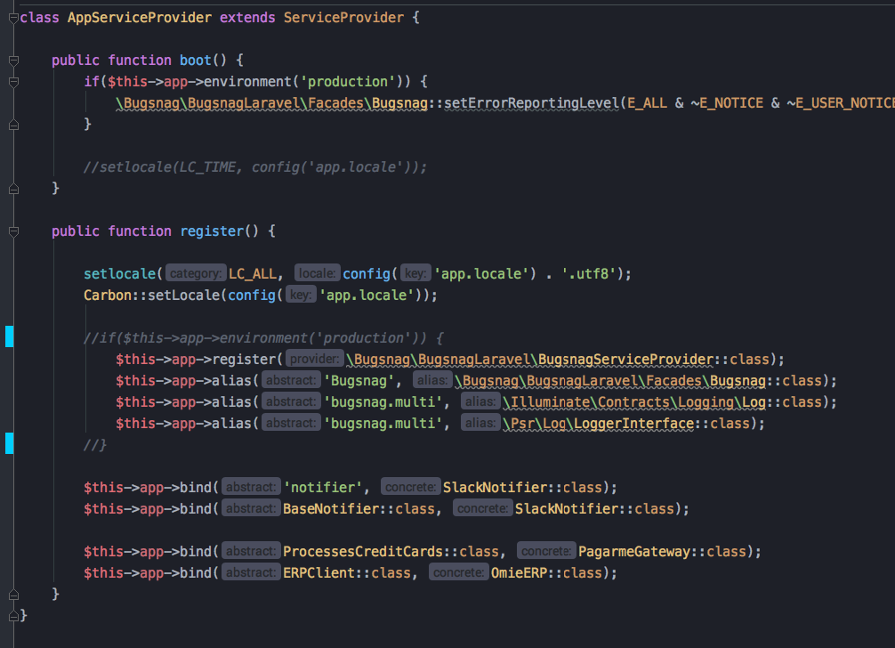 LaravelLogger does not implement Log::listen() and Log::getMonolog(), present in default Log ...