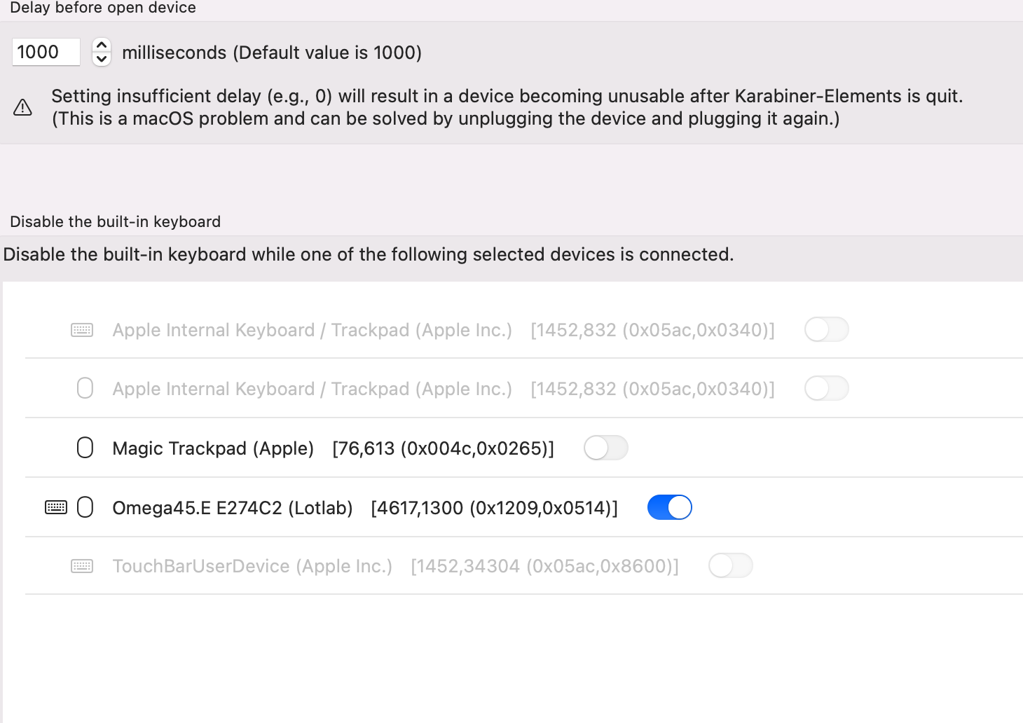 Two keyboards from same manufacturer will only show one device in the devices list · Issue #3258 ...