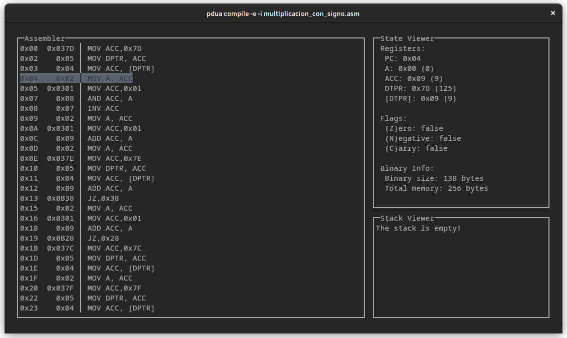 GitHub - CristianDiazAlvarez/PDUA: PDUA compiler/emulator