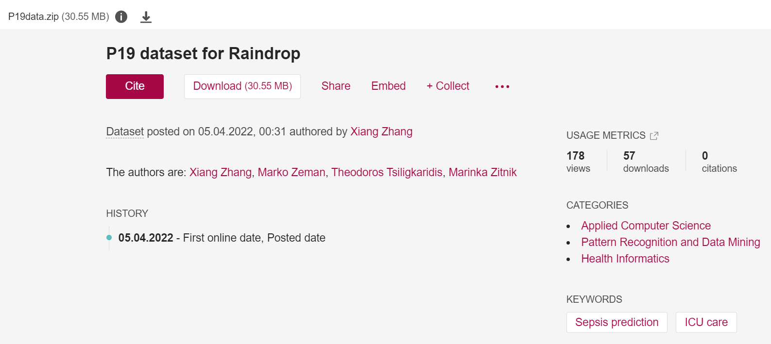 Unable to download processed dataset · Issue #6 · mims-harvard/Raindrop · GitHub