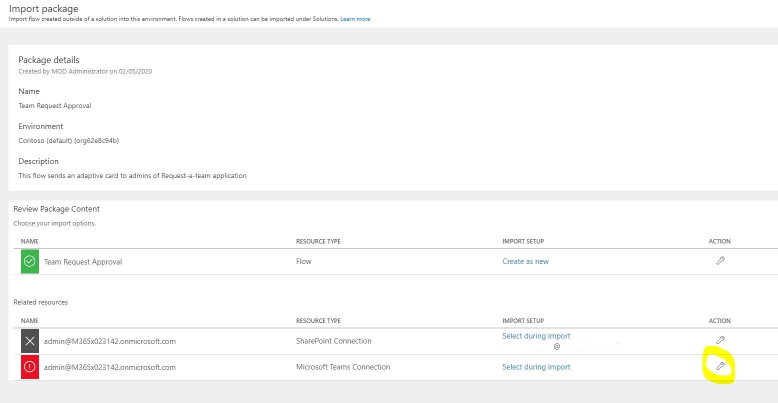 Step 4: Setup power automate · Issue #216 · OfficeDev/microsoft-teams ...