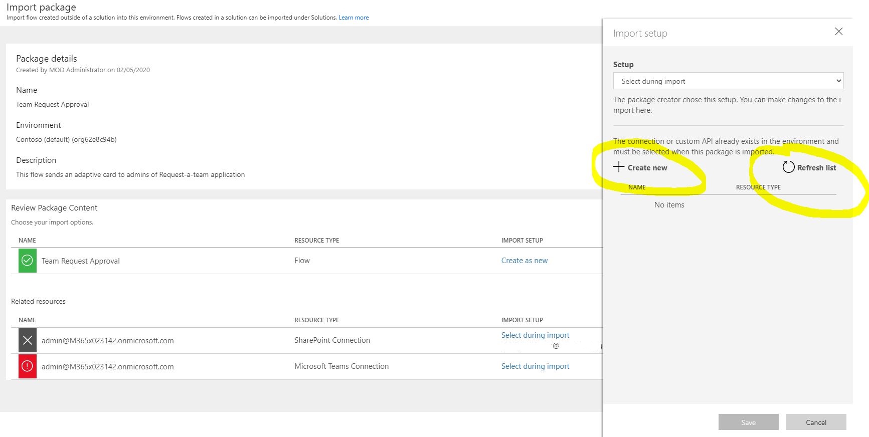 Step 4: Setup power automate · Issue #216 · OfficeDev/microsoft-teams ...