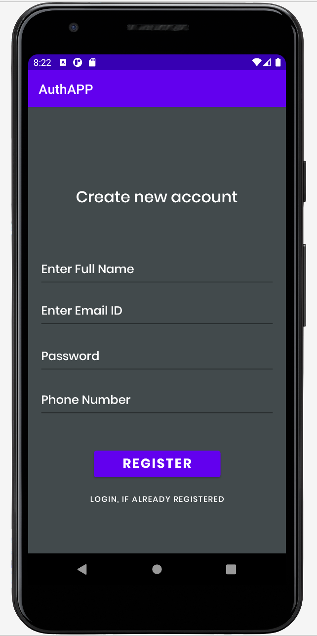 Github Cgill7 Authapp An Authentication Android App Using Firebase