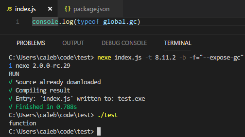 Baking In Node Cli Options · Issue 491 · Nexe Nexe · Github