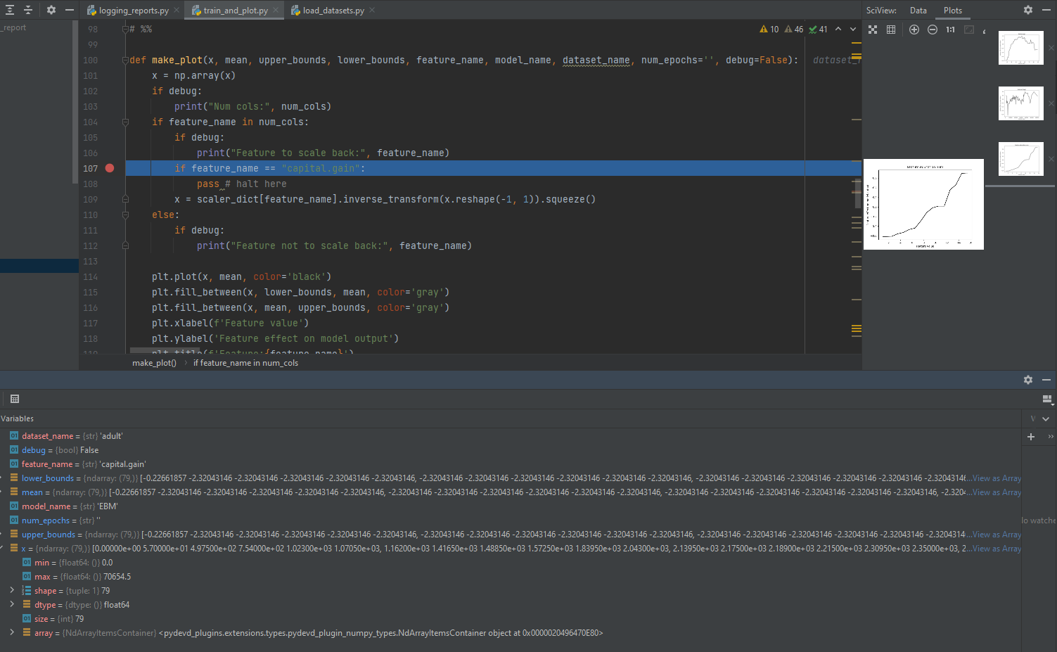 How to plot EBM explain_global().data() customly: EBM Shape Plot is cut at a certain x-value ...