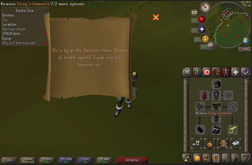 Wearing full nondegraded barrows set doesn't satisfied requirement for ... Wearing full nondegraded barrows set doesn't satisfied requirement for ...
