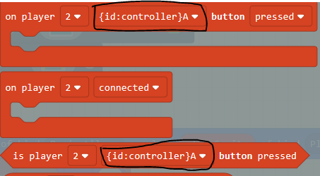 Code shows on block "on player 2 A button pressed" · Issue #1458 ...