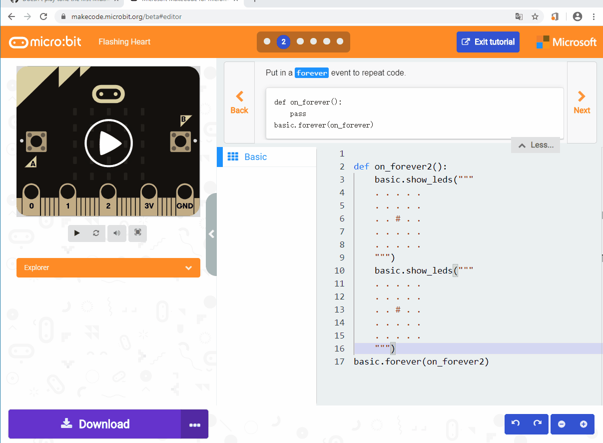 If there should remove the option to see explorer in tutorial view ...