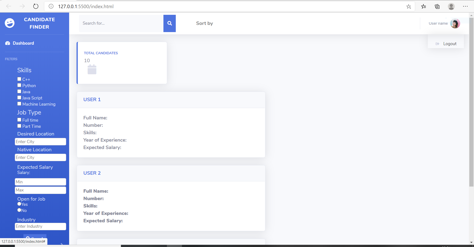 GitHub - akash-agarwal96/Candidate-Finder