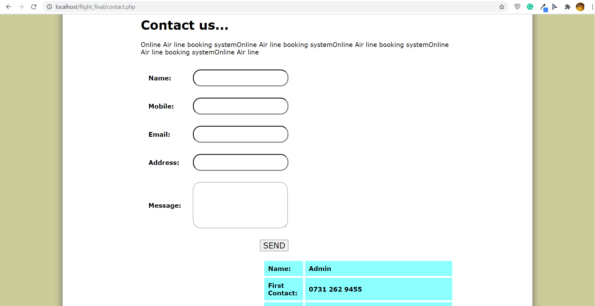 GitHub - harshkothari-hk/Flight-ticket-booking-system: This project made using PHP language