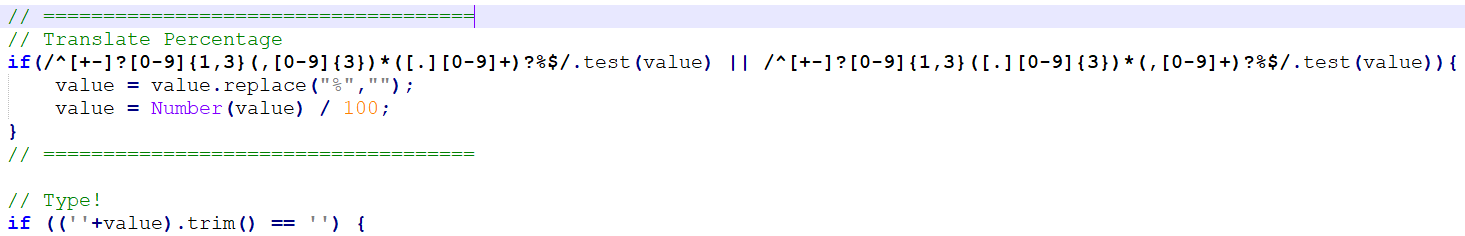 Percentage value cannot be executed in a formula cell · Issue #1089 ...