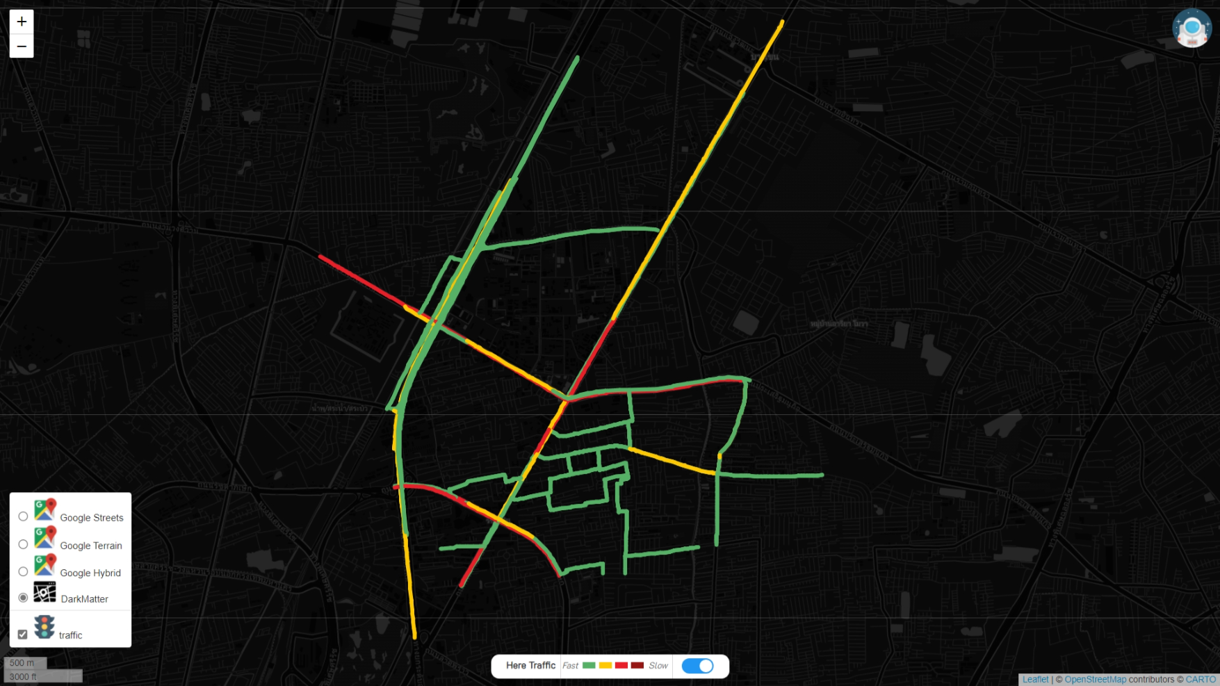 GitHub - SomnuekM/Leaflet-Traffic-By-HereTrafficAPI
