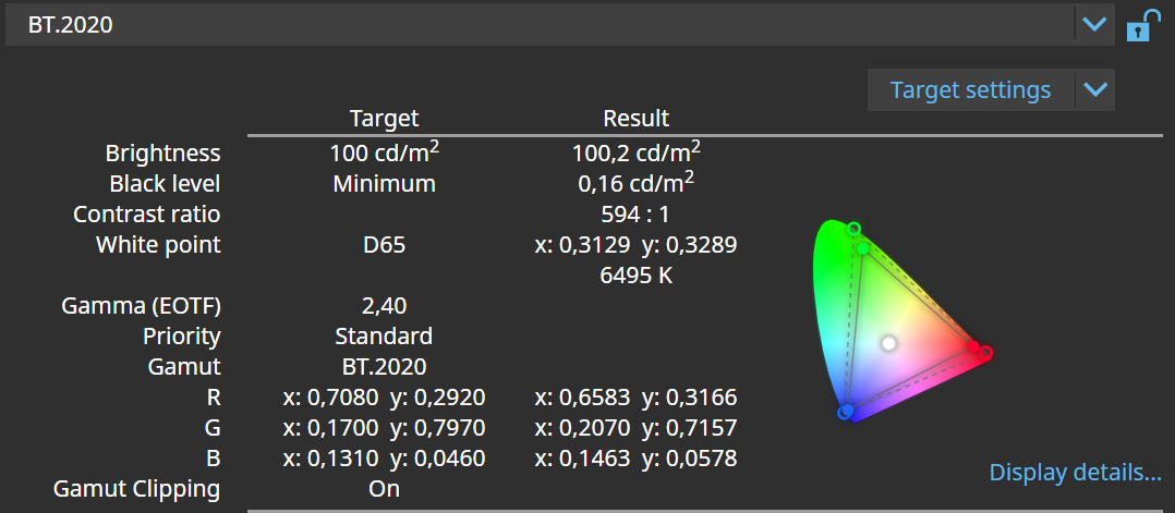 Icc Color Profile Behaves Differently Than Equivalent Set Of Target Prim Target Trc And
