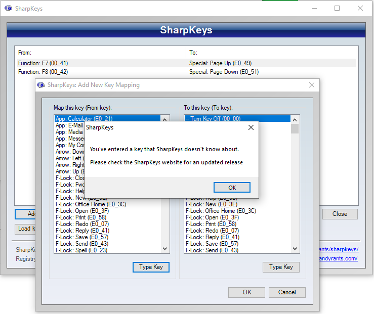 trouble remapping keys (Mac --> W10 (via. bootcamp)) · Issue #234 · randyrants/sharpkeys · GitHub