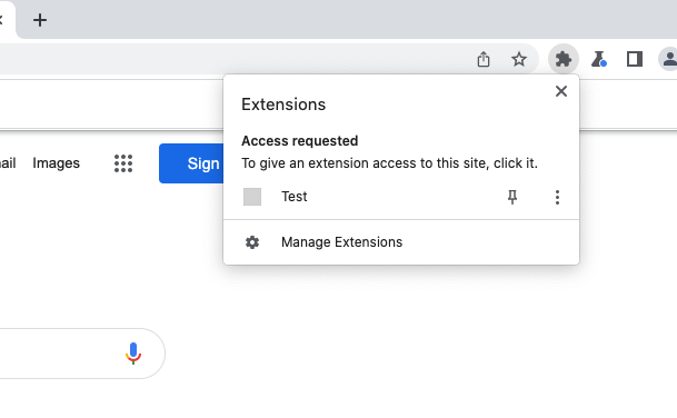 [Bug]: To give an extension access to this site Click it · Issue #7889 ...