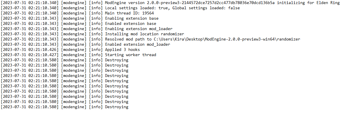 Elden Ring Mod Engine 2 will open for a split second then close right away. · Issue #106 ...