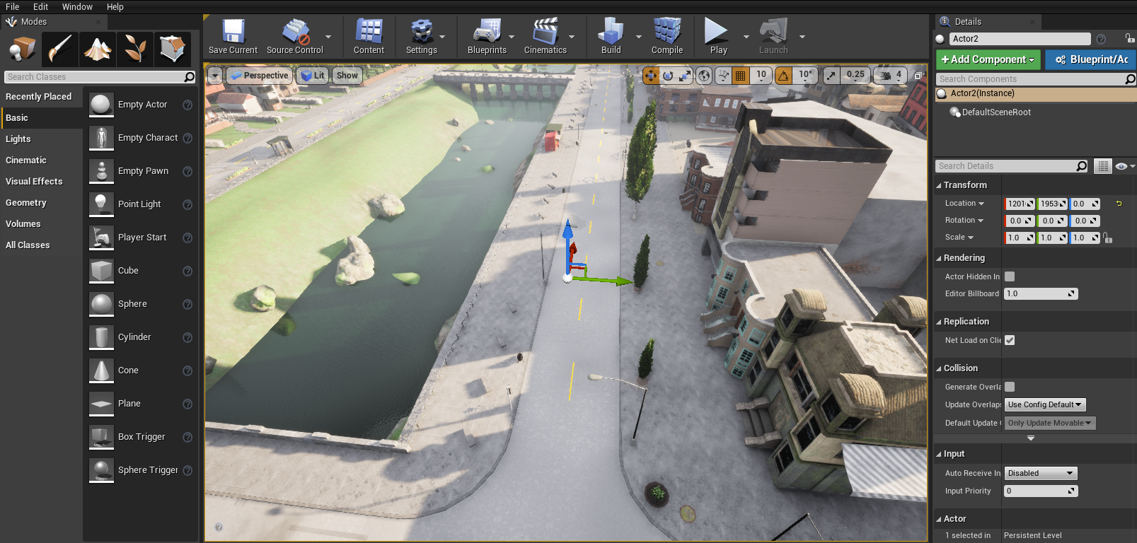 Adding actors at required (x,y,z) coordinates in Unreal Editor · Issue ...