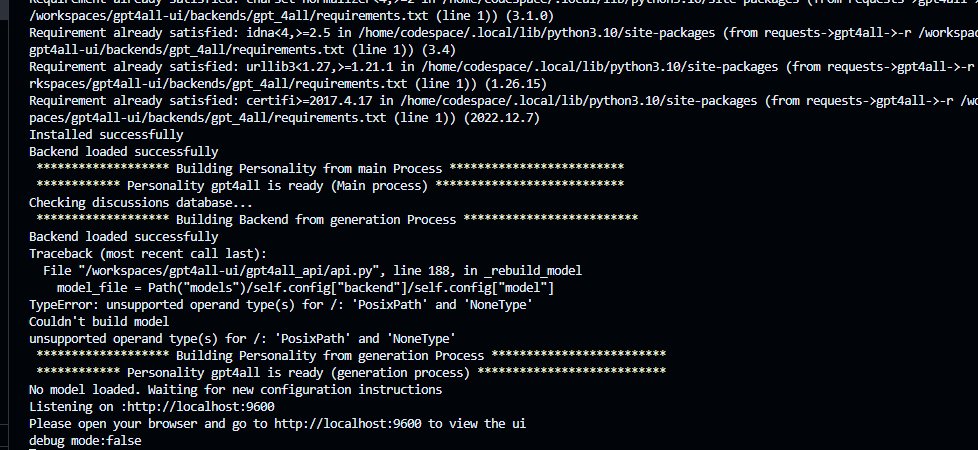 Unable to load model on github codespaces · Issue #213 · ParisNeo/lollms-webui · GitHub